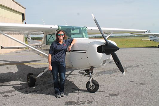 Amelia Baker - Flying high: The instructor becomes the pilot – Houston ...