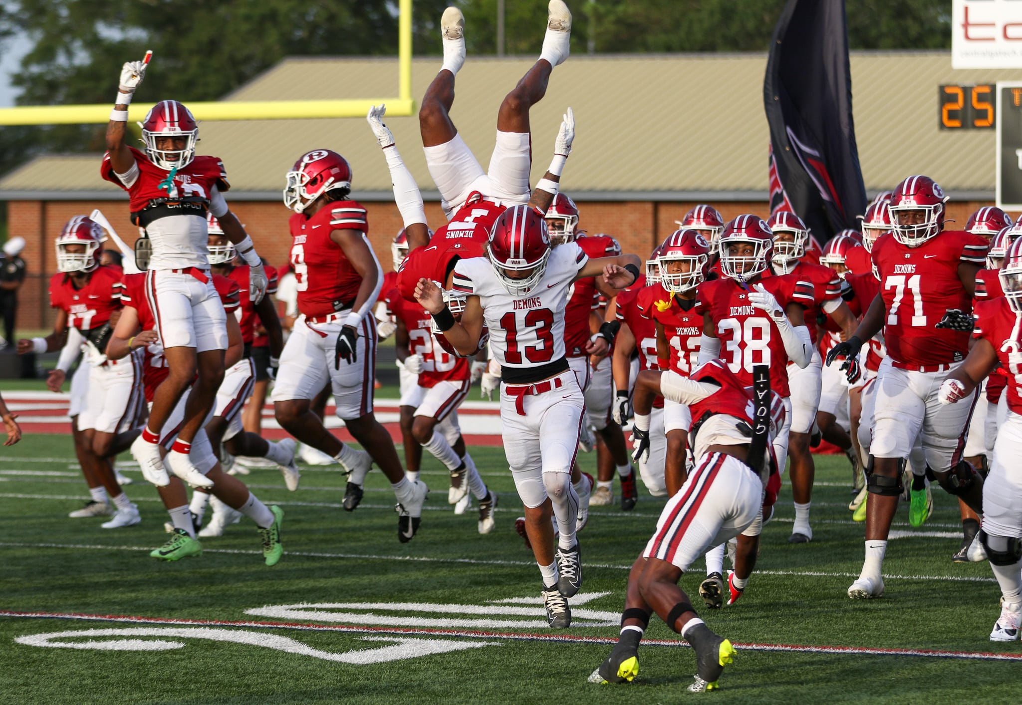 Warner Robins football warms up in scrimmage against Peach County ...