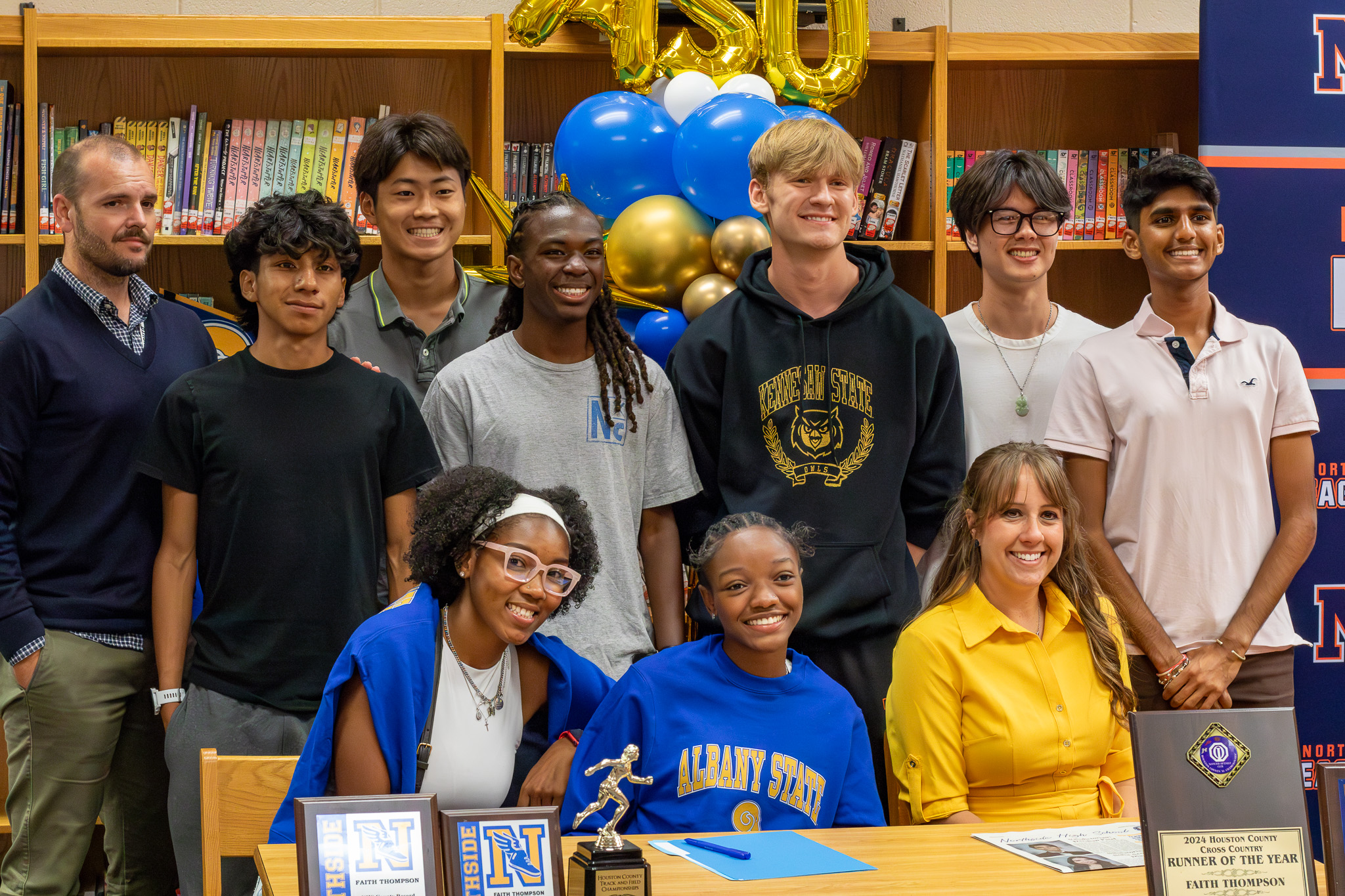 Northside runners Faith Thompson and Jazzlyn Journey sign Letters of ...
