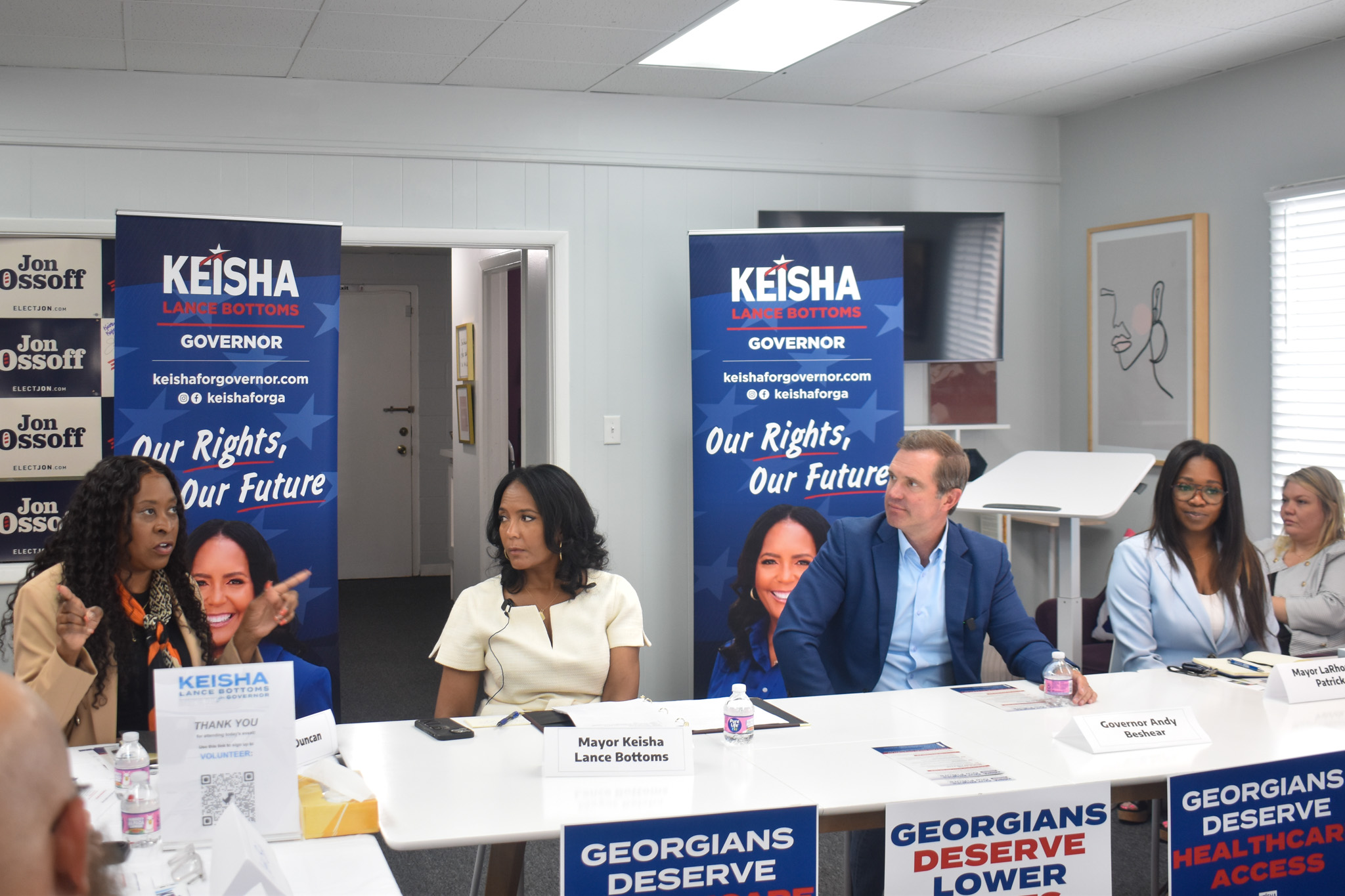 Keisha Lance Bottoms and Andy Beshear talk Medicaid expansion at Warner ...